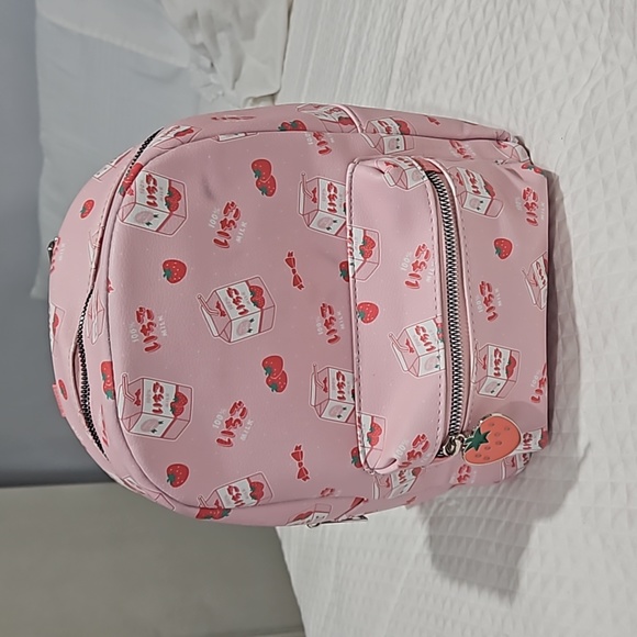 Bags | Strawberry Milk Backpack | Poshmark